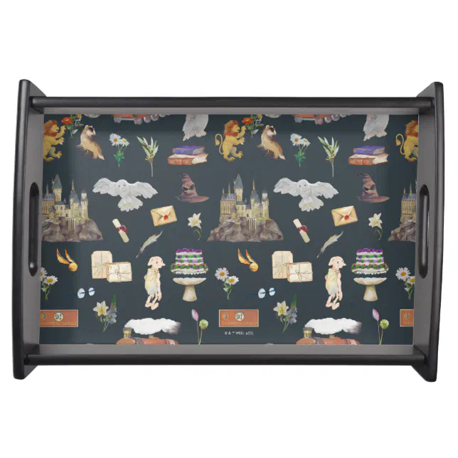 HARRY POTTER™ | Icons Pattern Serving Tray | Zazzle