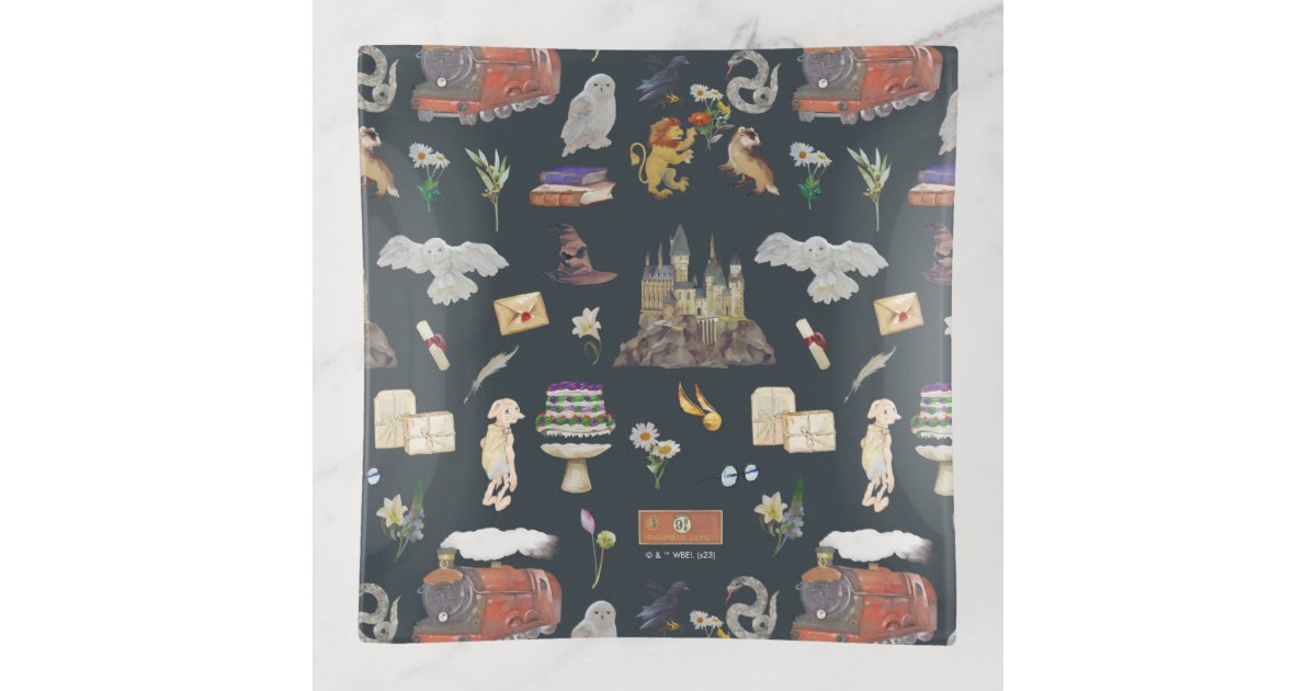 HARRY POTTER™ | Icons Pattern Trinket Tray | Zazzle
