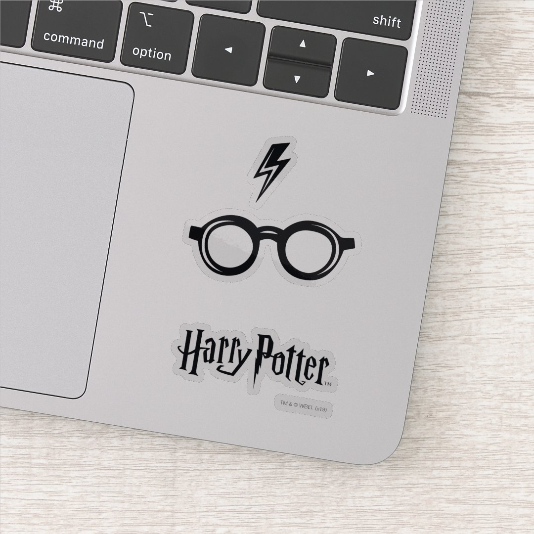 Harry Potter | Lightning Scar and Glasses Sticker | Zazzle
