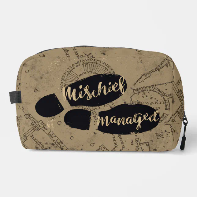 Harry Potter | MISCHIEF MANAGED™ Map Footprints Dopp Kit | Zazzle
