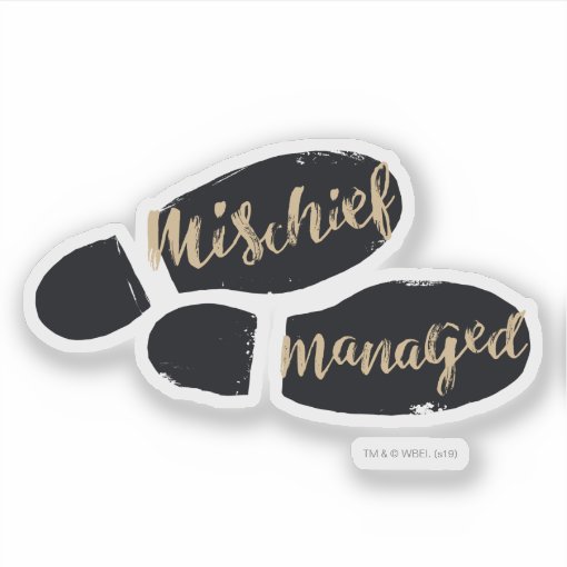 Harry Potter | MISCHIEF MANAGED™ Map Footprints Sticker | Zazzle