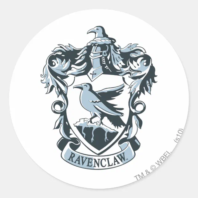 Harry Potter | Modern Ravenclaw Crest Classic Round Sticker | Zazzle