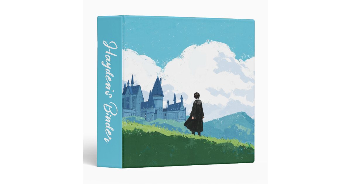 HARRY POTTER™ Overlooking HOGWARTS™ Castle 3 Ring Binder | Zazzle