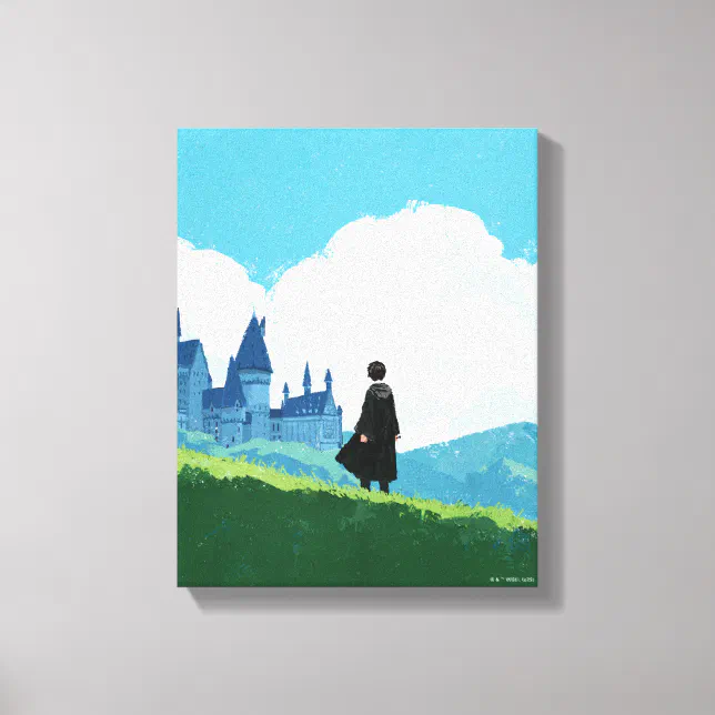 HARRY POTTER™ Overlooking HOGWARTS™ Castle Canvas Print | Zazzle