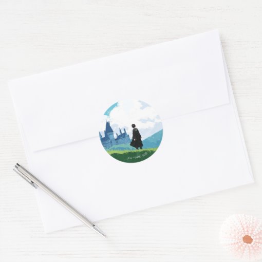 HARRY POTTER™ Overlooking HOGWARTS™ Castle Classic Round Sticker | Zazzle