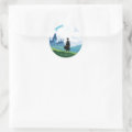 HARRY POTTER™ Overlooking HOGWARTS™ Castle Classic Round Sticker | Zazzle