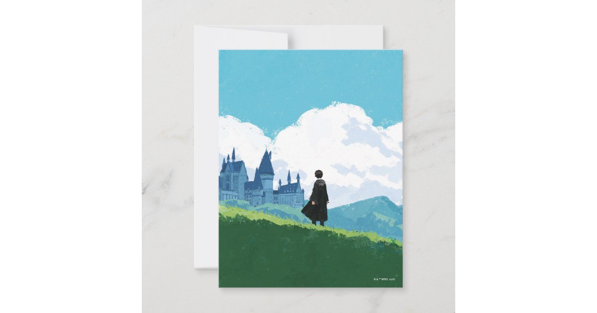 HARRY POTTER™ Overlooking HOGWARTS™ Castle Note Card | Zazzle