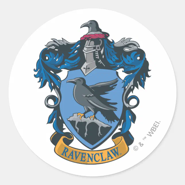 Harry Potter | Ravenclaw Coat of Arms Classic Round Sticker | Zazzle