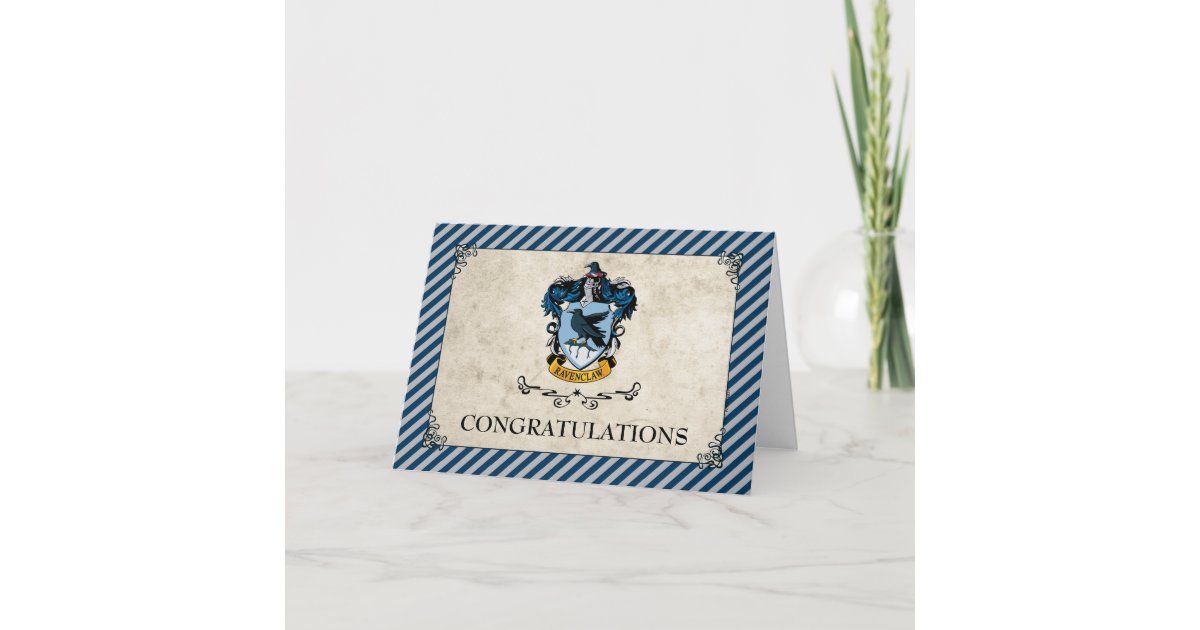 Harry Potter | Ravenclaw Congratulations Card | Zazzle
