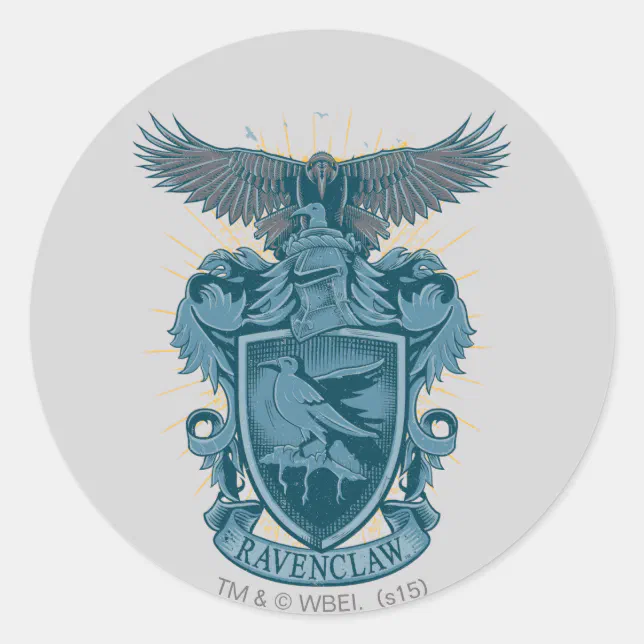 Harry Potter | Ravenclaw Crest Classic Round Sticker | Zazzle
