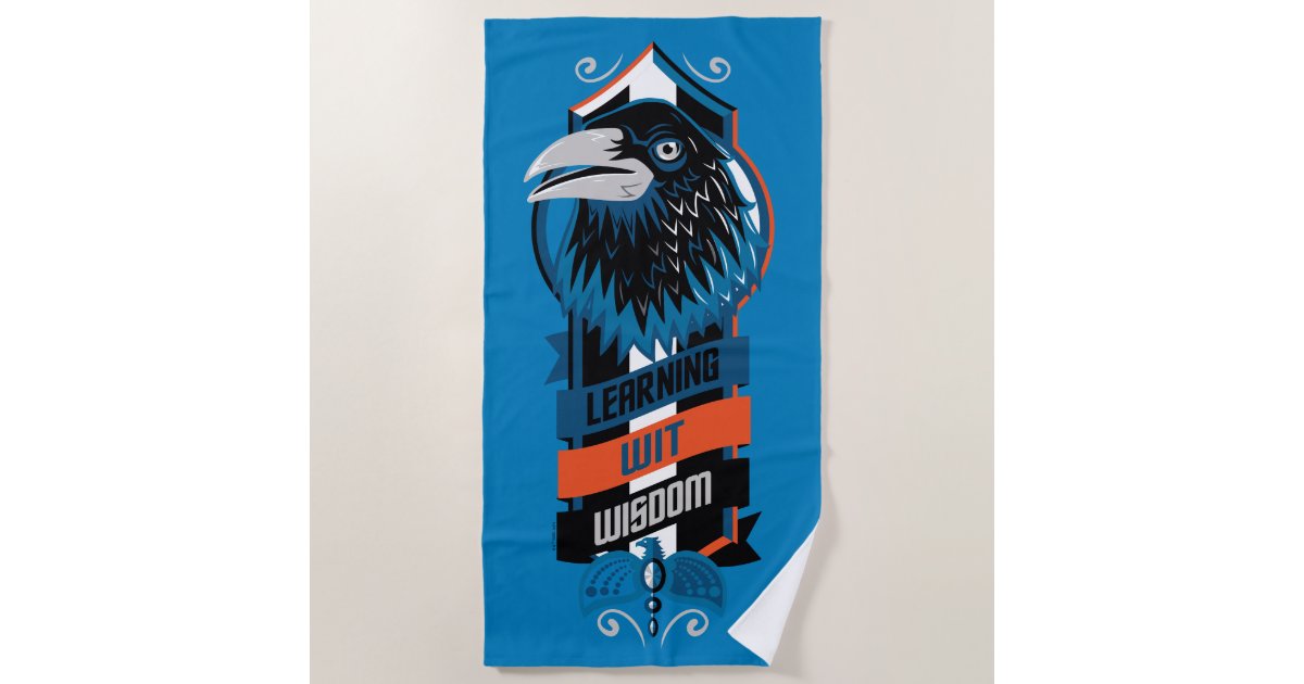 Harry Potter | RAVENCLAW™ House Sigil Beach Towel | Zazzle