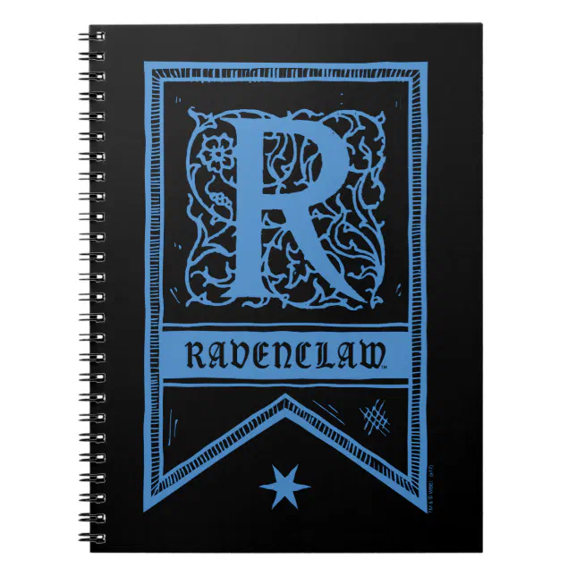 Harry Potter | Ravenclaw Monogram Banner Notebook | Zazzle