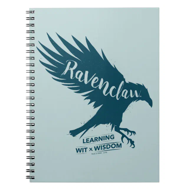 Harry Potter | RAVENCLAW™ Silhouette Typography Notebook | Zazzle