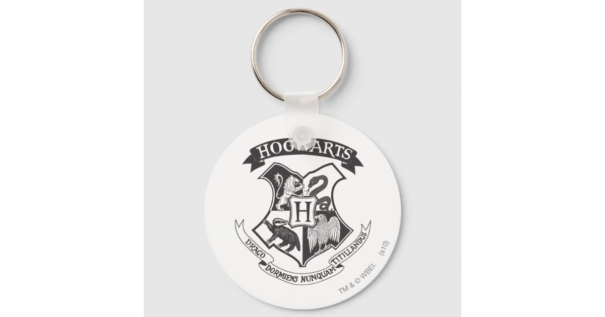 Harry Potter | Retro Hogwarts Crest Keychain | Zazzle