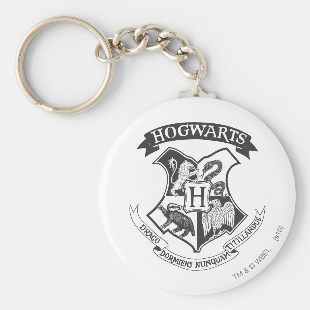 Harry Potter | Retro Hogwarts Crest Keychain | Zazzle