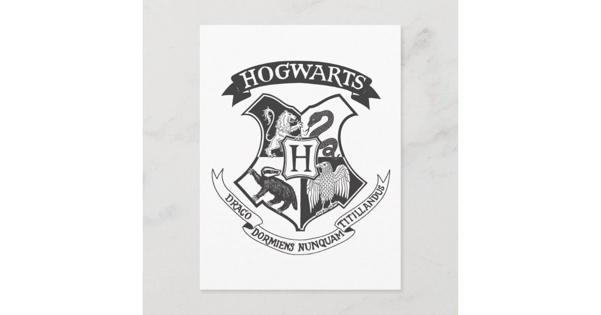 Harry Potter | Retro Hogwarts Crest Postcard | Zazzle