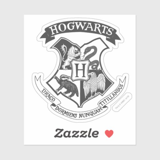 Harry Potter | Retro Hogwarts Crest Sticker | Zazzle