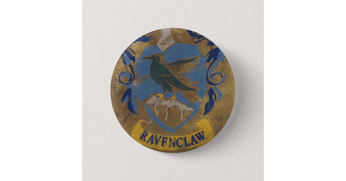 Harry Potter | Rustic Ravenclaw Painting Button | Zazzle