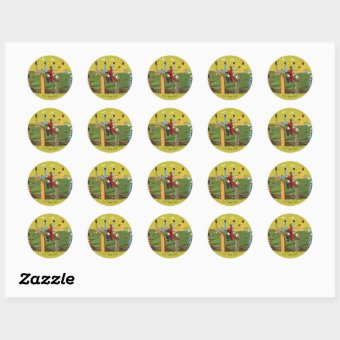 HARRY POTTER™ Seeking the Golden Snitch Classic Round Sticker | Zazzle