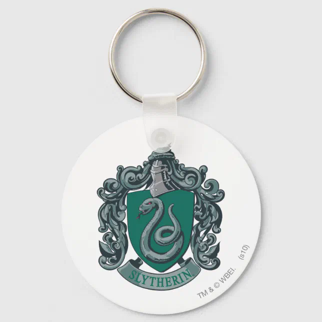Harry Potter | Slytherin Crest Green Keychain | Zazzle