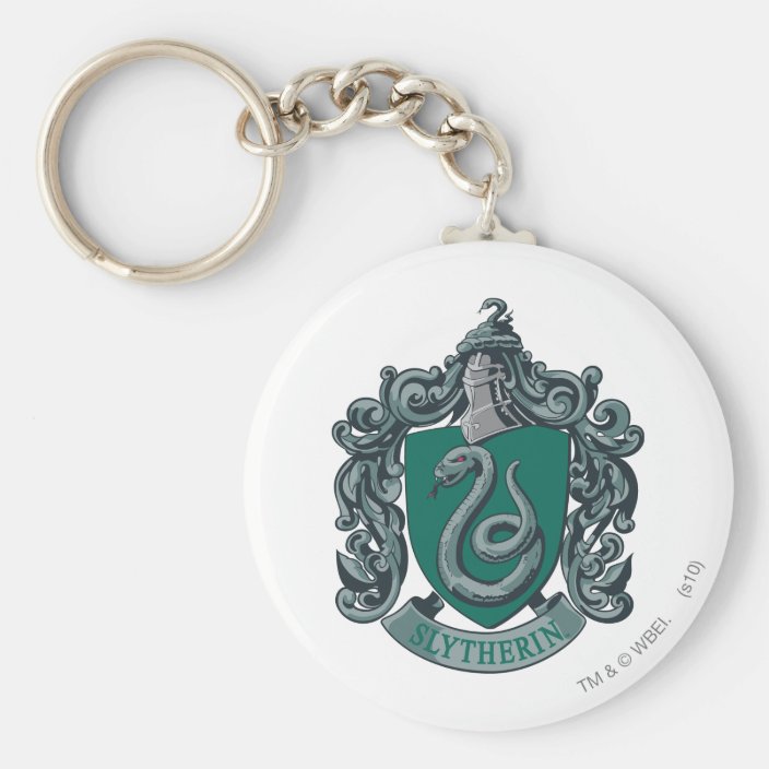 Harry Potter | Slytherin Crest Green Keychain | Zazzle.com