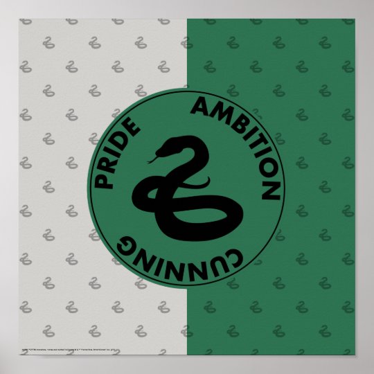 Harry Potter | SLYTHERIN™ House Traits Graphic Poster | Zazzle.com