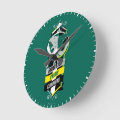 Harry Potter | SLYTHERIN™ House Traits Sigil Round Clock | Zazzle