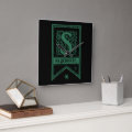 Harry Potter | Slytherin Monogram Banner Square Wall Clock | Zazzle