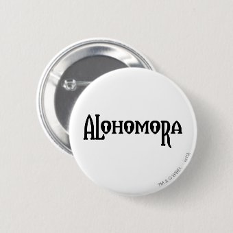 Harry Potter Spell | Alohomora Pinback Button | Zazzle