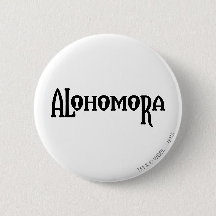Harry Potter Spell | Alohomora Pinback Button | Zazzle