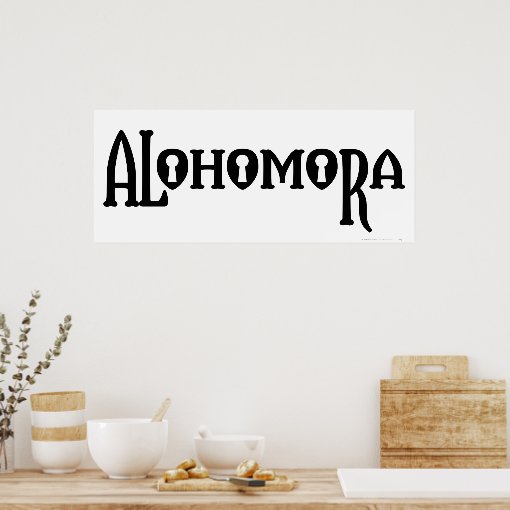 Harry Potter Spell | Alohomora Poster | Zazzle