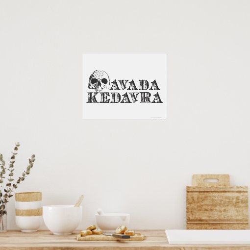Harry Potter Spell | Avada Kedavra Poster | Zazzle