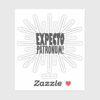 Harry Potter Spell | EXPECTO PATRONUM™! Sticker | Zazzle