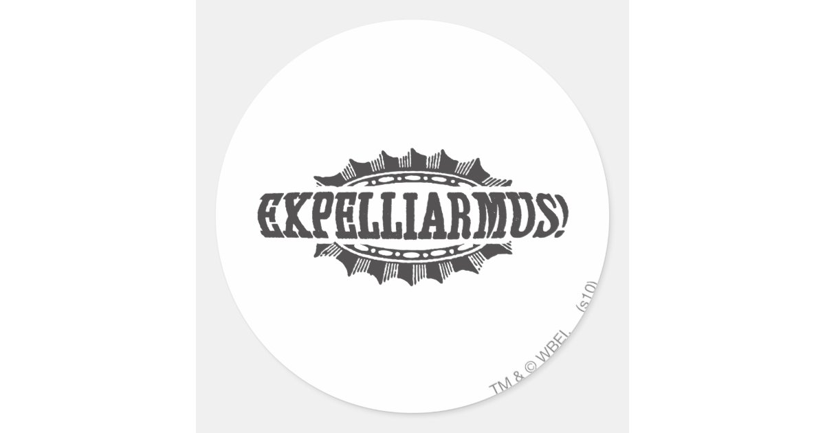 Harry Potter Spell | Expelliarmus! Classic Round Sticker | Zazzle