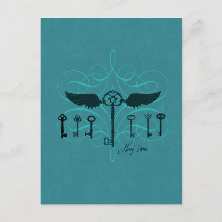 Harry Potter Spell | Flying Keys Postcard | Zazzle