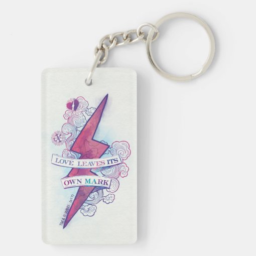 Harry Potter Spell | Love Leaves Its Own Mark Keychain | Zazzle