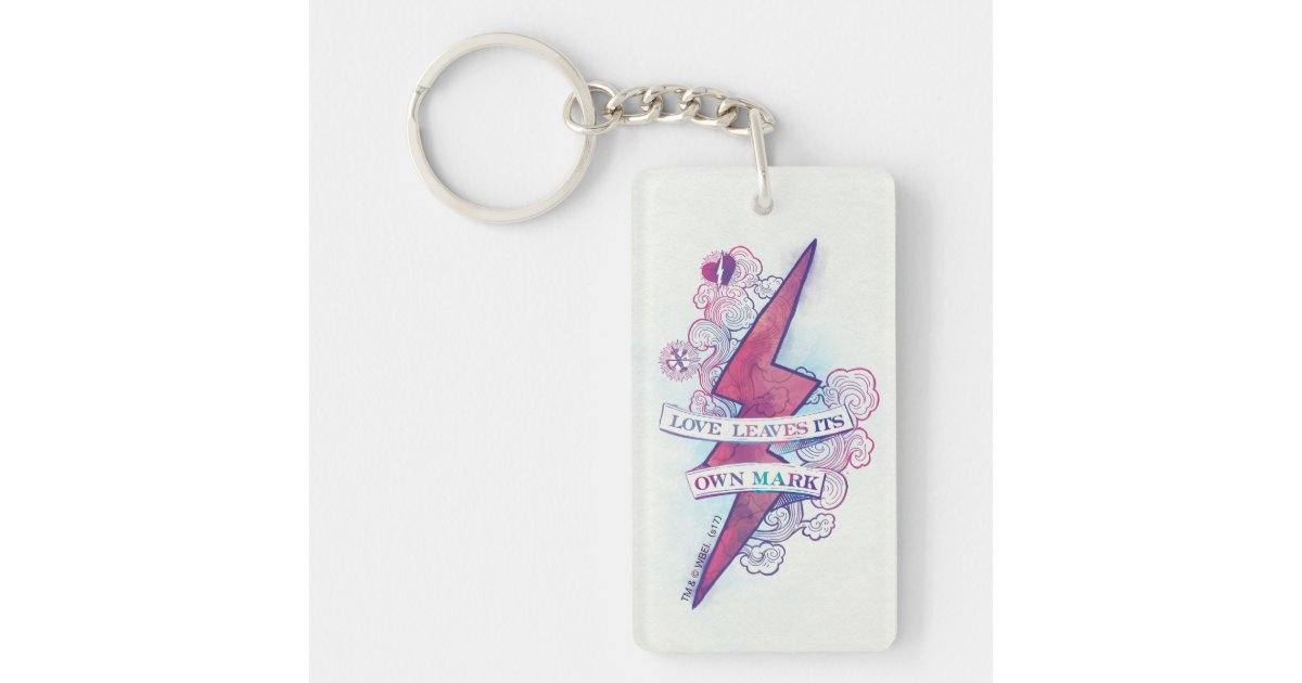 Harry Potter Spell | Love Leaves Its Own Mark Keychain | Zazzle