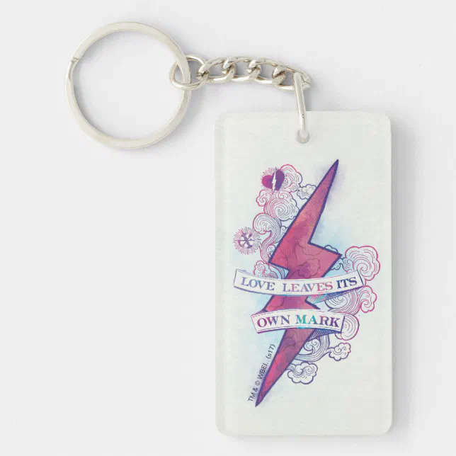 Harry Potter Spell | Love Leaves Its Own Mark Keychain | Zazzle