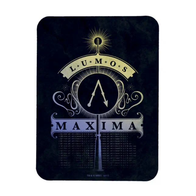 Harry Potter Spell | Lumos Maxima Graphic Magnet | Zazzle
