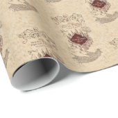 Harry Potter Spell | Marauder's Map Wrapping Paper | Zazzle