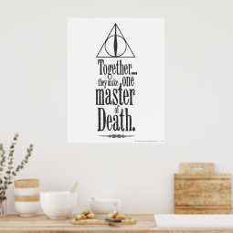 Harry Potter Spell | Master of Death Poster | Zazzle