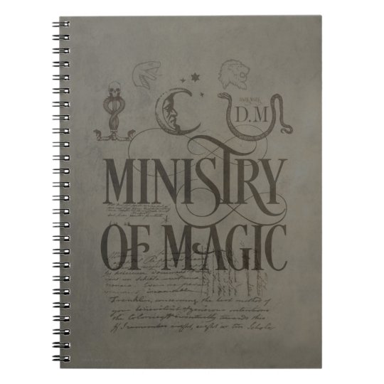 Harry Potter Spell | MINISTRY OF MAGIC Notebook | Zazzle.com