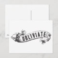 Harry Potter Spell | Obliviate Postcard | Zazzle