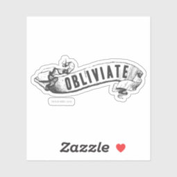 Harry Potter Spell | Obliviate Sticker | Zazzle