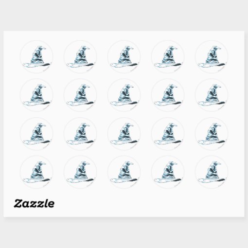 Harry Potter Spell | Sorting Hat Classic Round Sticker | Zazzle