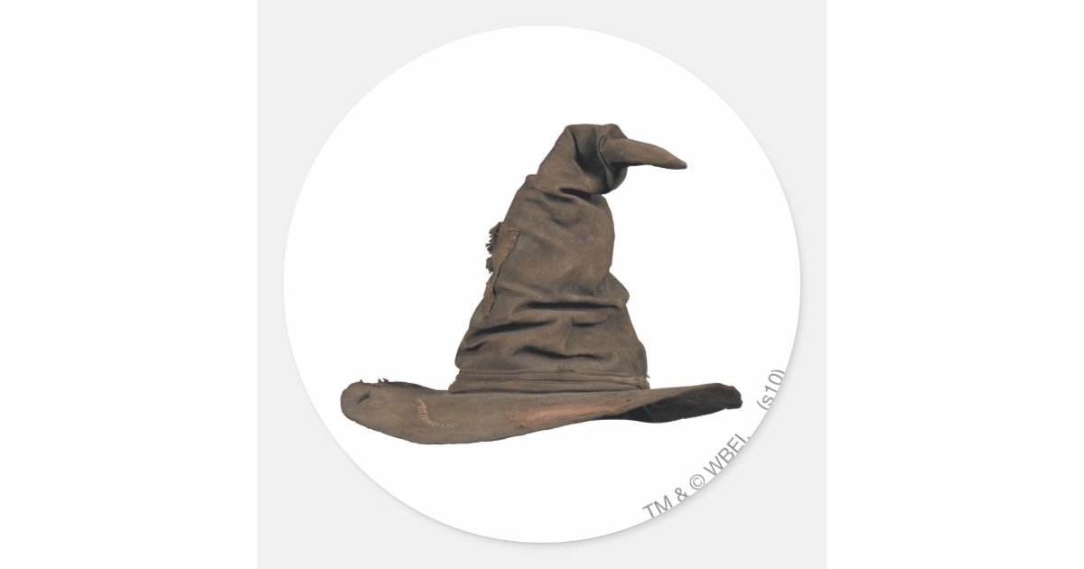 Harry Potter Spell | Sorting Hat Classic Round Sticker | Zazzle