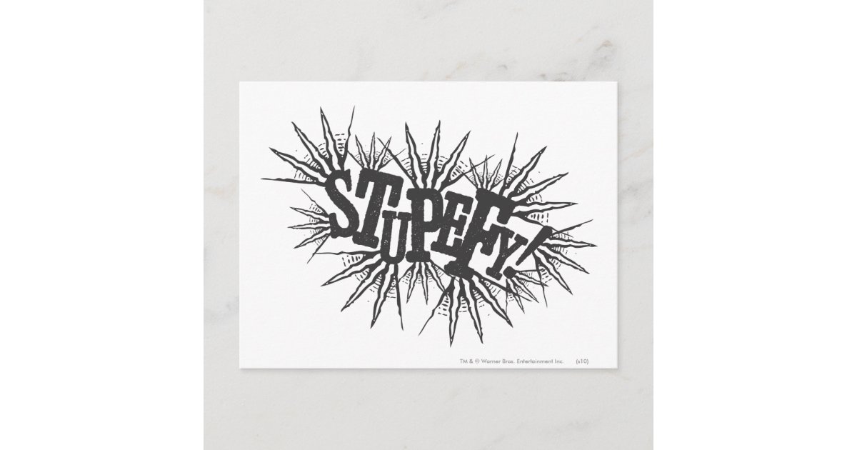 Harry Potter Spell | Stupefy! Postcard | Zazzle
