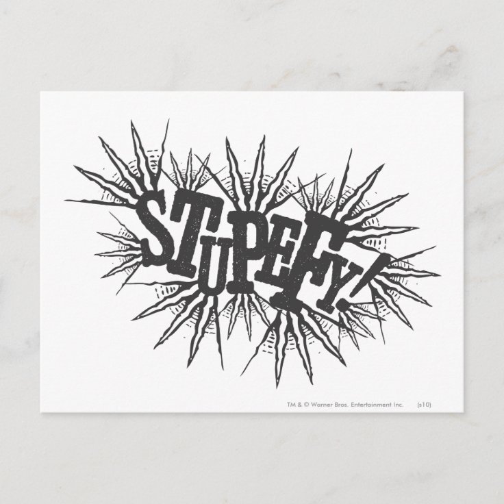 Harry Potter Spell | Stupefy! Postcard | Zazzle