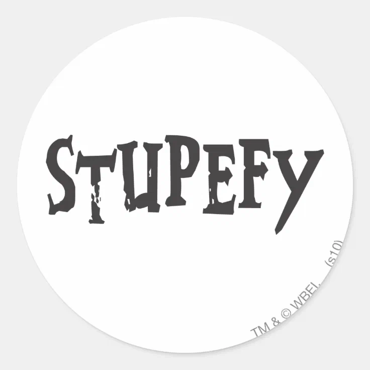 Harry Potter Spell | Stupefy Stunning Spell Classic Round Sticker | Zazzle