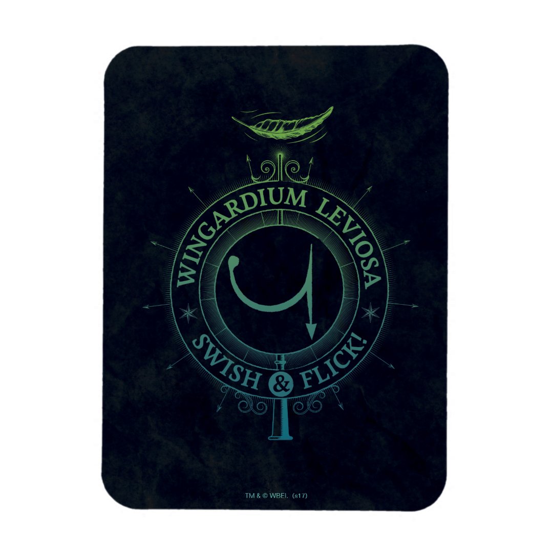 Harry Potter Spell | Wingardium Leviosa Graphic Magnet | Zazzle